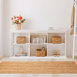 Superior Braided Jute Handwoven Indoor Runner Rug, Floor Decor for Hallway, Living Room, Dining Room, Bedroom, Office, Dorm, Kitchen, Entry, Hand-Woven Modern Farmhouse Rugs, 2' 6" x 12', Natural Tan