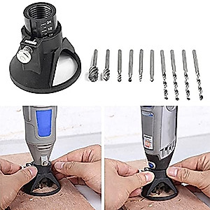 29PCS Rotary Multi Tool Cutting Guide Attachment Kit,Lots Rotary Multi Tool Cutting Guide Hss Router Drill Bits Attachment Small Electric Grinding Sandpaper Combination Accessories