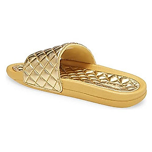 APL: Athletic Propulsion Labs Women's Lusso Slide, Metallic Gold, 7