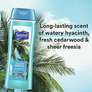Suave Essentials Gentle Body Wash Ocean Breeze 6 Count With A Fresh Oil Blend Essence Infused With Vitamin E & Algae Extract 18 Oz