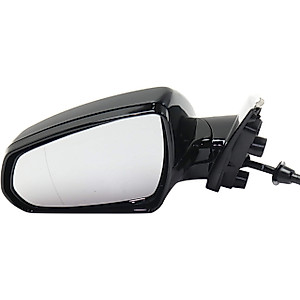 Kool Vue Driver & Passenger Side Power Heated Mirrors for Cadillac SRX 2010-2012 Power Fold With Memory Paintable For Models Without Etched Warning