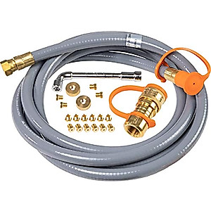 Blackstone Propane to Natural Gas Conversion Kit for Grill, Griddle – Compatible with Blackstone 28", 36" Griddles, Tailgater, Rangetop Combo & Single Burner Rec Stove – Hose, Quick Connect Fitting