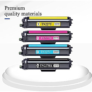 TcxLink (5 Pack) TN-227BK TN-227C TN-227Y TN-227M High Yield Toner Cartridge Replacement for TN227 MFC-L3770CDW MFC-L3710CW HL-3210CW DCP-L3510CDW Printer Toner.