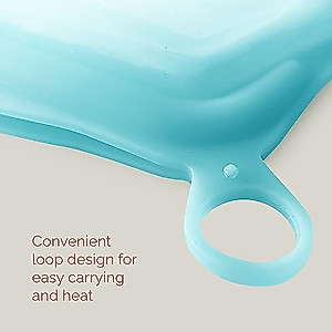 Reli. Reusable Silicone Bags (6 Pack, Multi-Size) | Snack, Sandwich, Gallon (2 Each) - Aqua | Silicone Bags for Food Storage | Reusable Food Storage for Meal Prep | Dishwasher/Freezer Safe