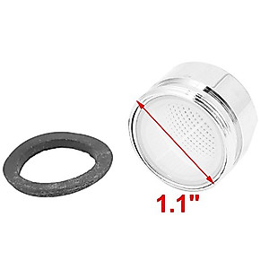 uxcell 28mm Thread Silver Tone Faucet Tap Filtering Net Spout Aerator Nozzle