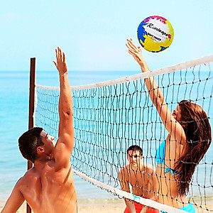 Runleaps Beach Volleyball Official Size 5 Soft Waterproof Volleyball Sand Sports PU Ball for Indoor, Outdoor, Pool, Gym, Training