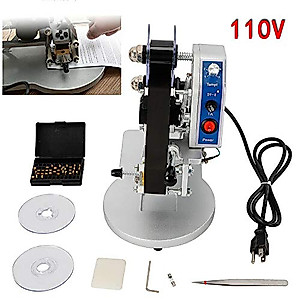 Electric Hot Stamp Ribbon Printer Hot Foil Date Code Printing Machine Manual Coding Machine 110V