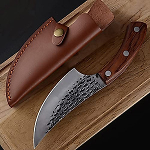 Hemoton Leather Knives Sheath Kitchen Boning Knives Sleeves Protectors with Belt Loop Outdoor Camping Knives Cover Durable Blads Cutters Guard Case