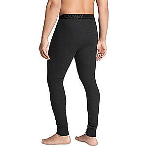Jockey Men's Baselayer Waffle Pant, Charcoal, M