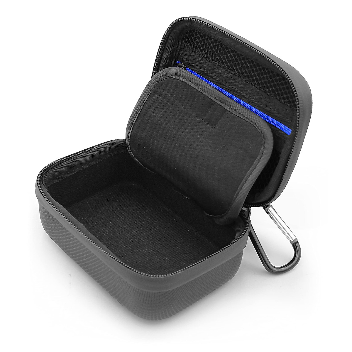 CASEMATIX Travel Case Compatible With DJI Mic 2 Wireless Microphone Kit or Original - Compact Lavalier Microphone Protection to Carry Lav Mic in Charging Case and Small Accessories