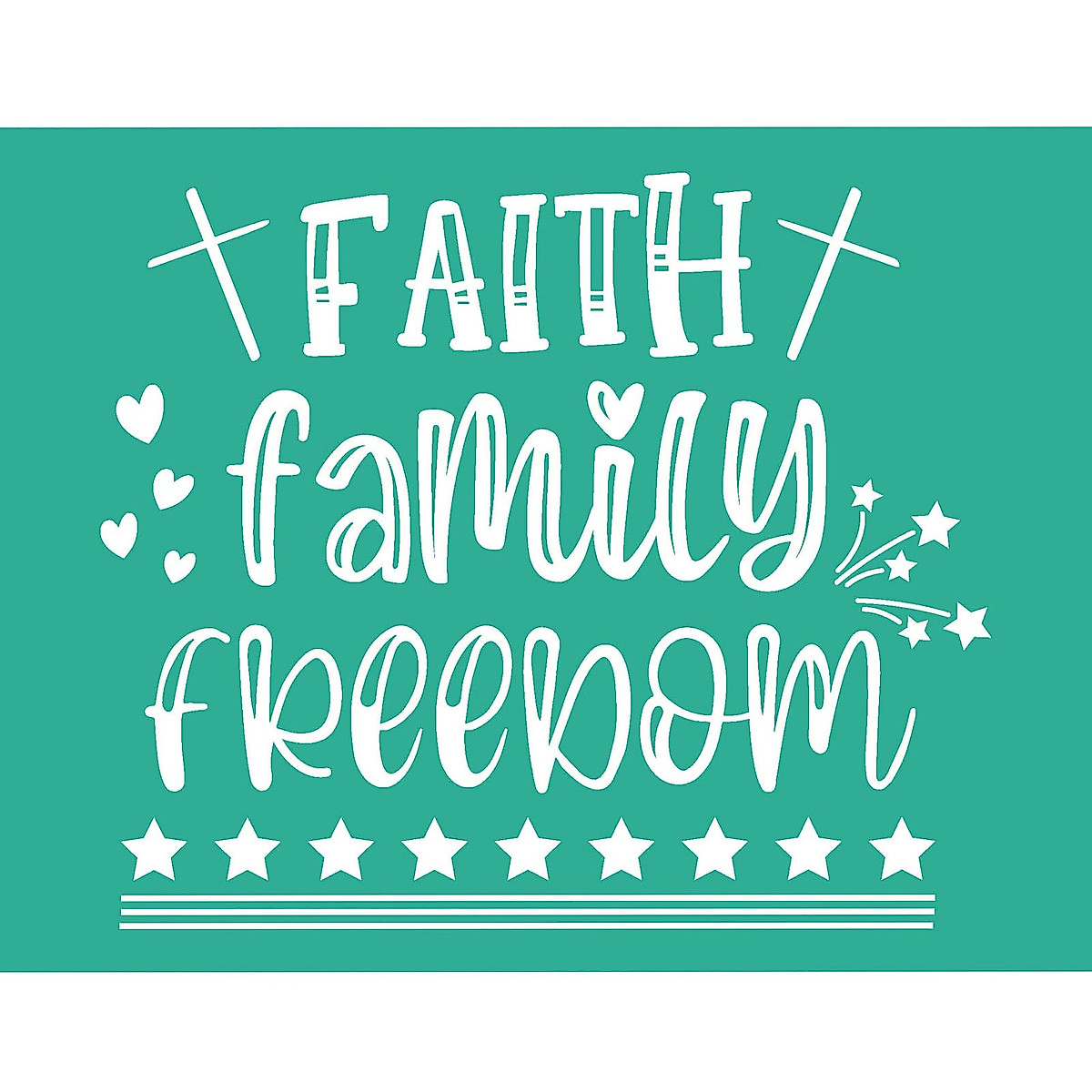 BOOLOOEN Silk Screen Stencil, Self Adhesive Washable Reusable Screen Printing Screen Transfer Home Decor, T-Shirts, Pillows, Cloth Bags, Wood Paintings