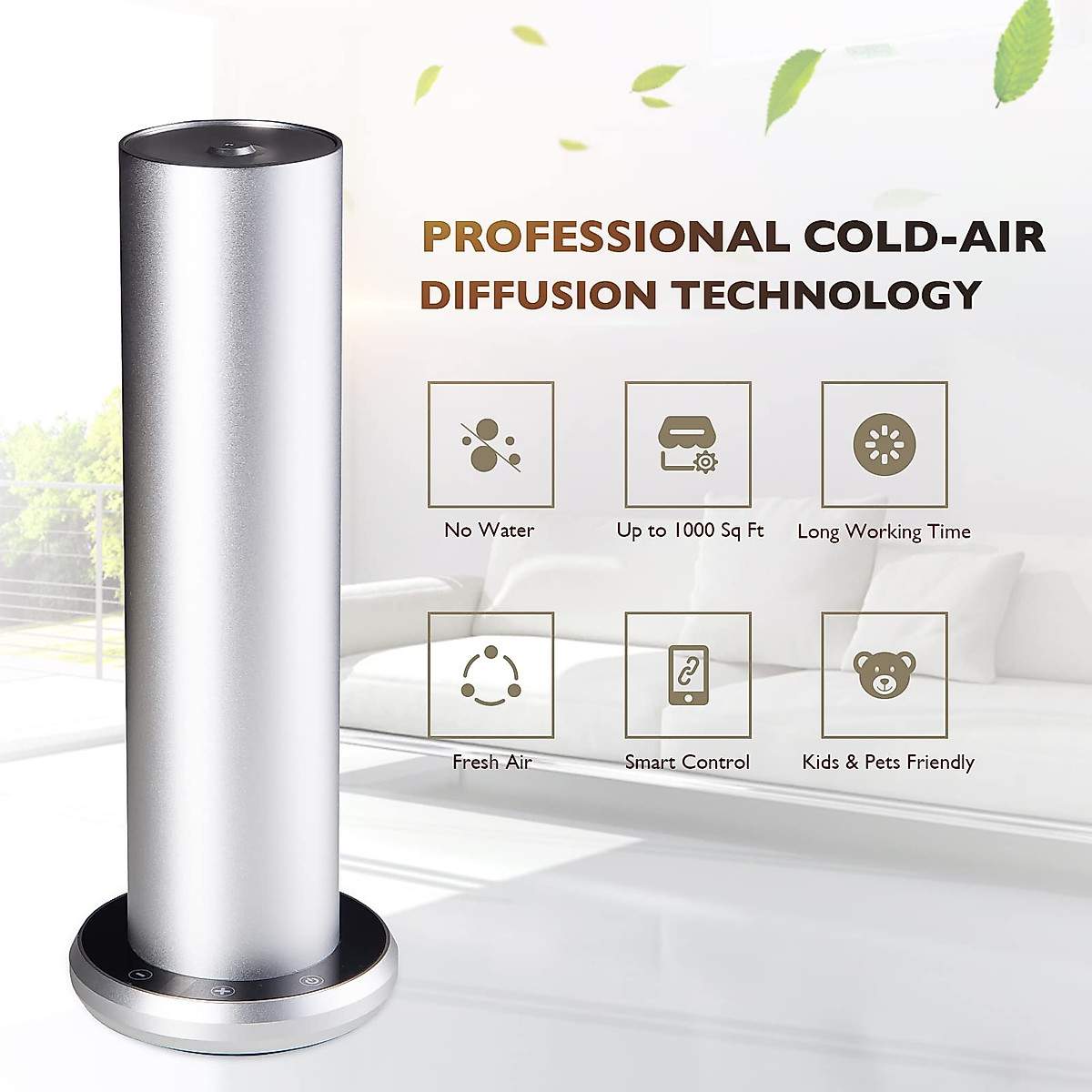 JCLOUD Smart Scent Air Machine for Home, Bluetooth Waterless Essential Oil Diffuser for Oils, Cold Air Technology Aromatherapy Diffuser for Large Room, Spa, Office