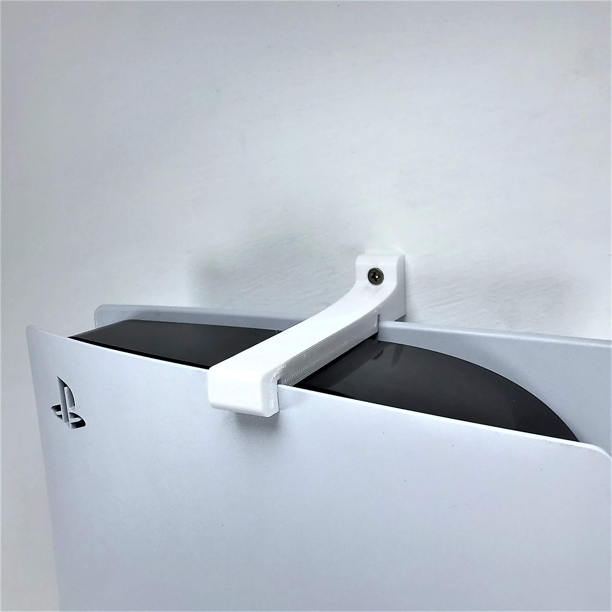 3D Cabin PS5 Wall Mount Wall Bracket Holder Stand for Play Station 5 Disc Triple Support Any Orientation White Right