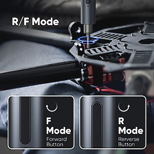 PKEY Electric Screwdriver Set, Cordless Screwdriver with 32 Magnetic Bits & 4 LED Lights, Torque Adjustment, Rechargeable 2000mAh Battery, Repair Tool Kit for Door Locks, Printers, Computer, Bicycle