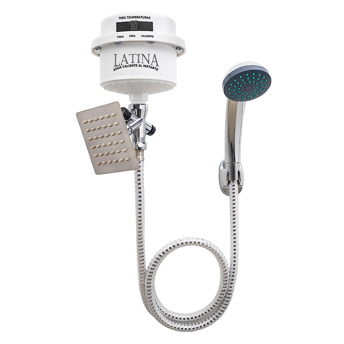 GARLAT LATINA Electric Instant Hot Water Shower Head Heater/Ducha Eléctrica 220V (LT13 220V)