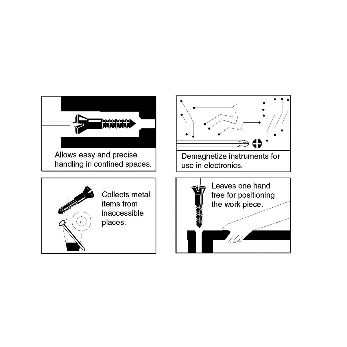 Wiha 40010 | Magnetizer Demagnetizer , Black