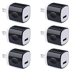 Wall Adapter, USB Wall Charger 6 Pack, UorMe 1A 5V Single Port USB Plug Power Adapter Compatible iPhone 14 Plus 13 12 11 Xs XR X 8, Samsung Galaxy S22 Ultra S22+ S22 A21 S10e S9 Note 20,Google Pixel 6
