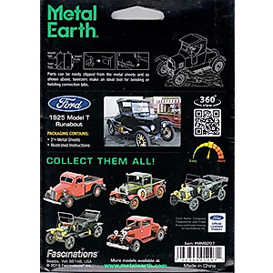Fascinations Metal Earth 1925 Ford Model T Runabout 3D Metal Model Kit