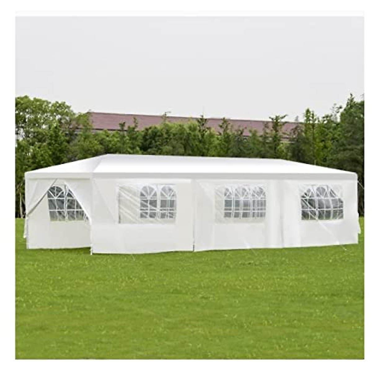 Teekland 10' x 30' Waterproof Party Tent,Practical Outdoor Tent for Parties, Outdoor Gazebo BBQ Shelter Pavilion with 5 Removable Sidewalls
