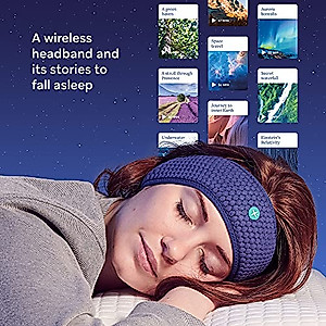 HoomBand | Bluetooth Sleep Headphones | Headband for Sleep, Travel, Meditation | Free Access to Hypnotic Stories and Sounds Created by Sleep Experts | Charging Cable Included