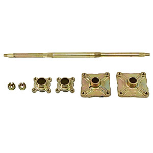 32 Go Kart Axle Kit with Shaft + Hub+ Chain+ Brake Master Cylinder + Sprocket Replacement for Go Kart ATV