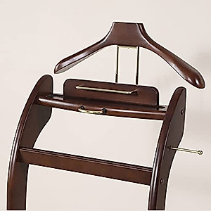 YAWEDA Clothes Valet with Shoe Rack Valet Stand with Clothes Hanger and Pants Rail Freestanding Suit Hanger for Hallway Dressing Room Etc (Size : 43.2 * 35.6 * 101.6cm)