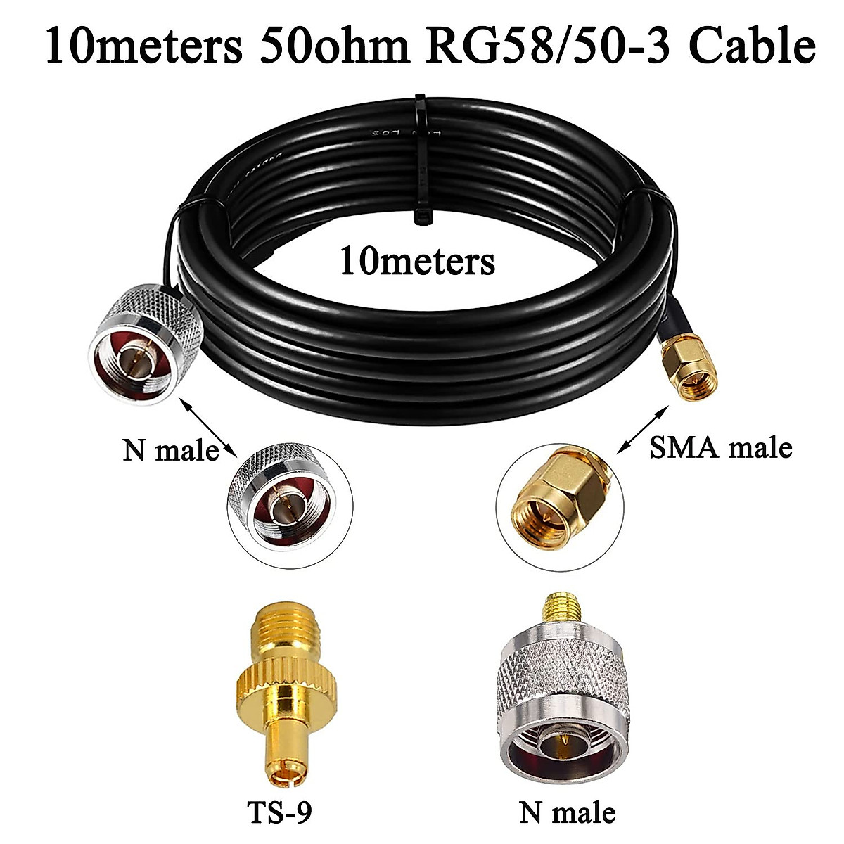 Omni Directional 5G 4G LTE 2.4GHz 5.8GHz WiFi Hotspot Cellular Antennas Outdoor High Gain 10dBi Wideband 698-6000MHz Antenne for Routers/Modem/Signal Boosters