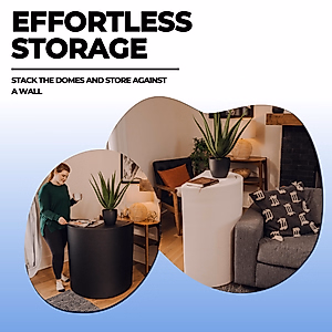 1Love Luxor Pro Far Infrared Sauna Dome | Near Zero EMFs, ELFs & VOCs | 10 Minute Preheat | 1200W/110V Power | Personal Sauna | 1 Person Sauna | Portable Dry Sauna | Home Sauna | Therapeutic Stones