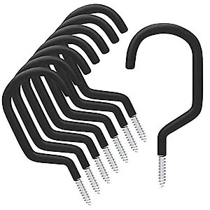 StoutMax Pack Heavy Duty Garage Utility Storage & Bike Hook - Space Organizer Garage Basement Tool Shop Wall and Ceiling Mount Bicycle Hang Garden Hose Cords & More