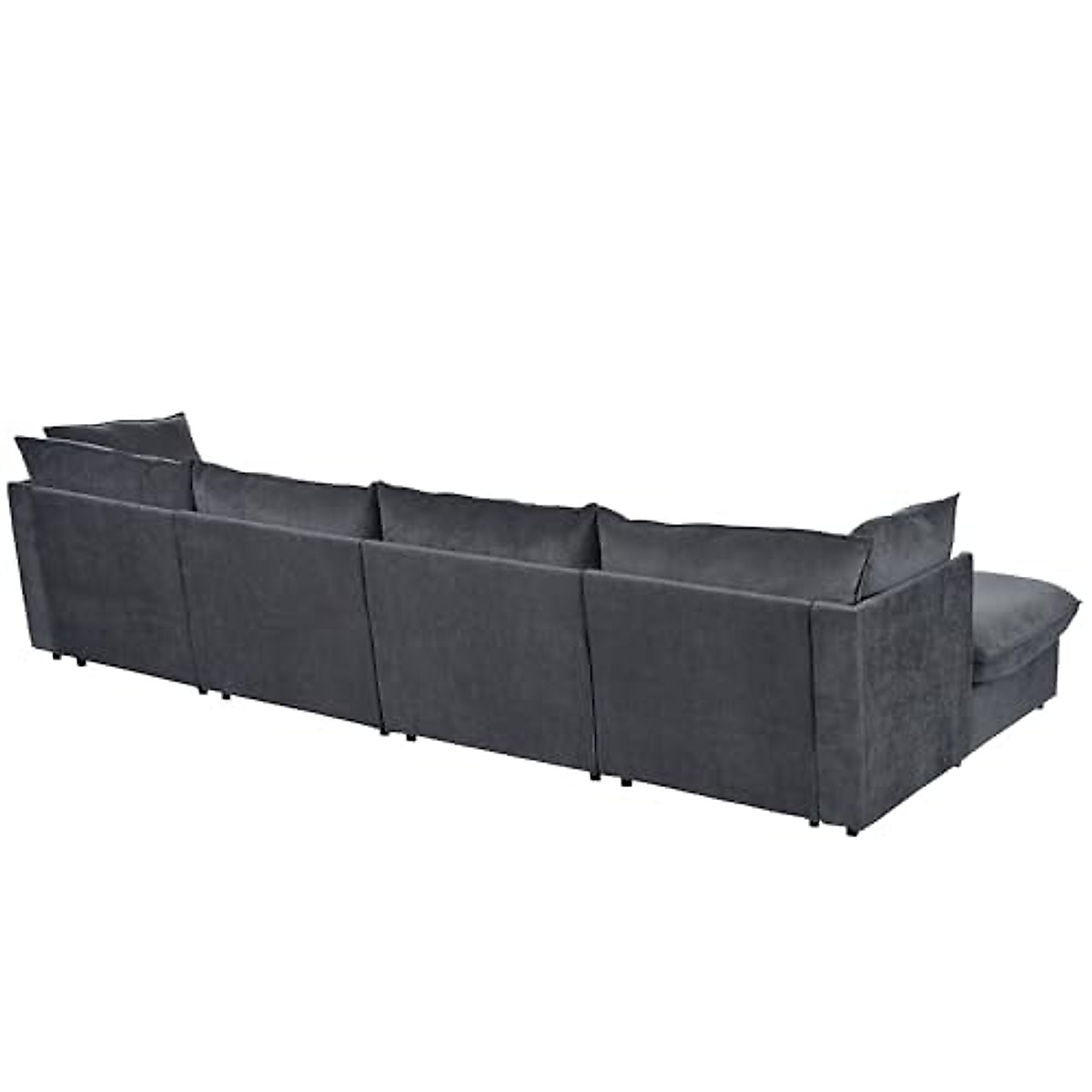 Oversized Modular Sectional Sofa Set,Extra Large U Shaped Convertible Couch with Reversible Chaise and Movable Ottoman,Free Combination Symmetrical Sofa&Couches Bed for Living Room Office