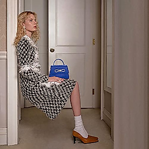 Milan Chiva Mini Top Handle Crossbody Bag Mini Crocodile Purse Trendy Clutch Handbag Shoulder Satchel for Women