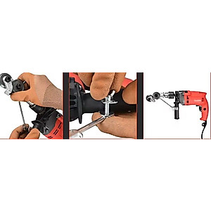 Electric Drill Plate Cutter,Metal Nibbler Drill Attachment with Adapter, DIY Metal Drill Attachment, Sheet Metal Knife for Cutting Iron, White Sheet, Steel,Copper, Aluminum