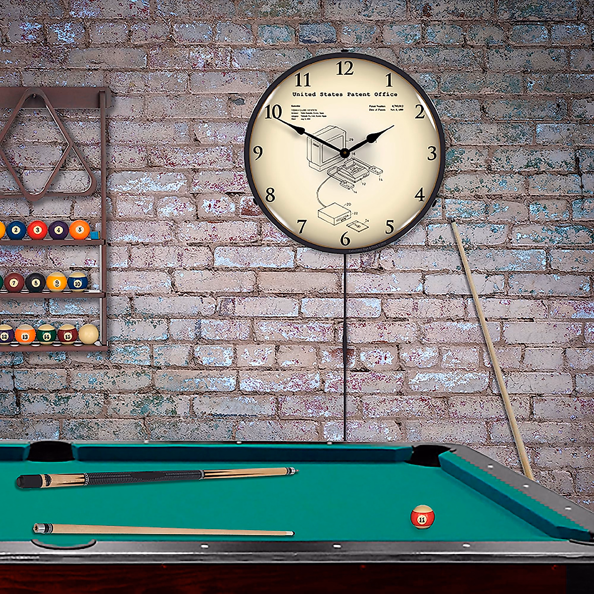 Collectable Sign and Clock Gaming Console Video Game System 1986 5 of 29 Gaming Patents Clocks