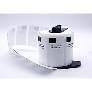 IDIK Replacement Labels Compatible with Brother DK-1209 Small Address Labels 29mm x 62mm x 800pcs/roll Die-Cut Paper Labels, Packed in Individual Printed Retail Box with Permanent Cartridge