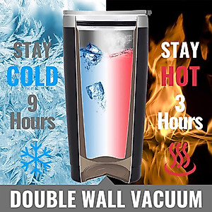 Onebttl Police Officer Retirement Gifts, Gifts for Retired Police Officers Men, Law Enforcement, Correctional Officer, Cops, Stainless Steel Tumbler Travel Mug Cup - 20 oz Black