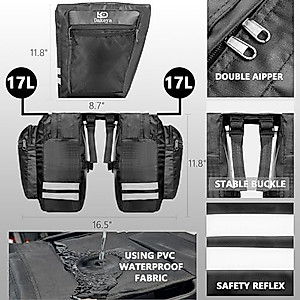 Dakeya Da06 Electric Bike for Adults,Dual Motor Ebike AWD 2000W,21-Speed 35MPH Mountain Snow Ebike with Removable 52V 23AH Battery,26" x 4.0 Fat Tire E-Bike with High-Capacity Cycling Pannier Bag