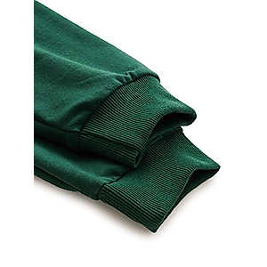 SweatyRocks Sweatshirt Women's Long Sleeve Pullover Sweatshirt Hoodie Green Letter Small