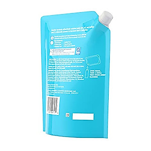 Neutrogena Hydro Boost Lightweight Hydrating Facial Cleansing Gel, Gentle Face Wash & Makeup Remover with Hyaluronic Acid, Hypoallergenic & Non Comedogenic, Refill Pouch, 16 fl. oz