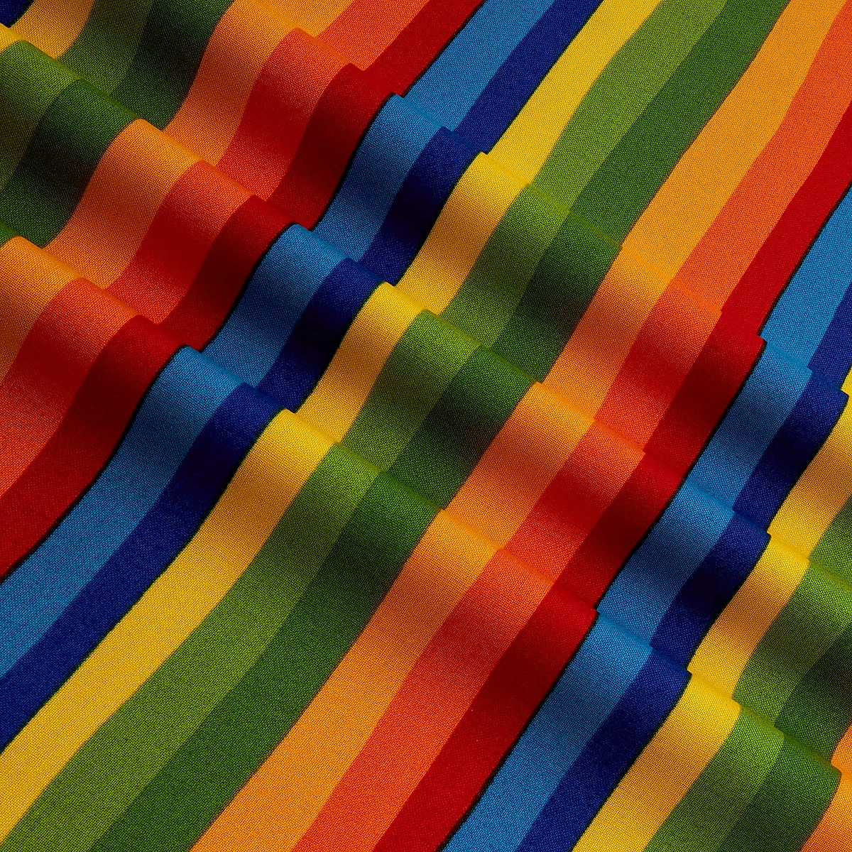 Celebrate Seuss! Squiggle Stripe Multi, Fabric by the Yard