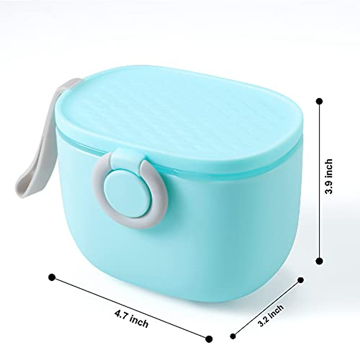PandaEar Baby Infant Formula Dispensers Mixers| Portable Container Scoop Included| Travel Outdoor Activities (Blue)