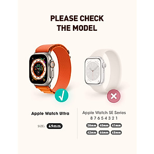 SUPCASE for Apple Watch Ultra Case with Band (Unicorn Beetle Pro), [2X Screen Protector] [Military-Grade Drop Protection] Rugged Men Cover with Adjustable Strap Band for iWatch Ultra 2/1, Black