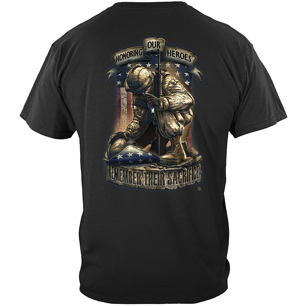 Honor Our Heroes Marine Corps US Army Air Force US Navy T-Shirt ADD24-MM2274M