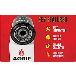 Agrif Replacement Oil Filter 2 pack fits for John Deere M806419 Kubota 30401-37580 Bobcat I.R. 3974113B Kubota HH150-32094 Hustler 785634-100% meets OEM Quality (2-pack) (2)