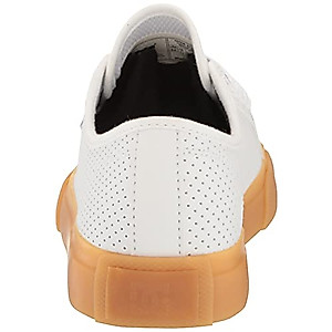 DC Women's Manual Skate Shoe, White/Gum, 9.5