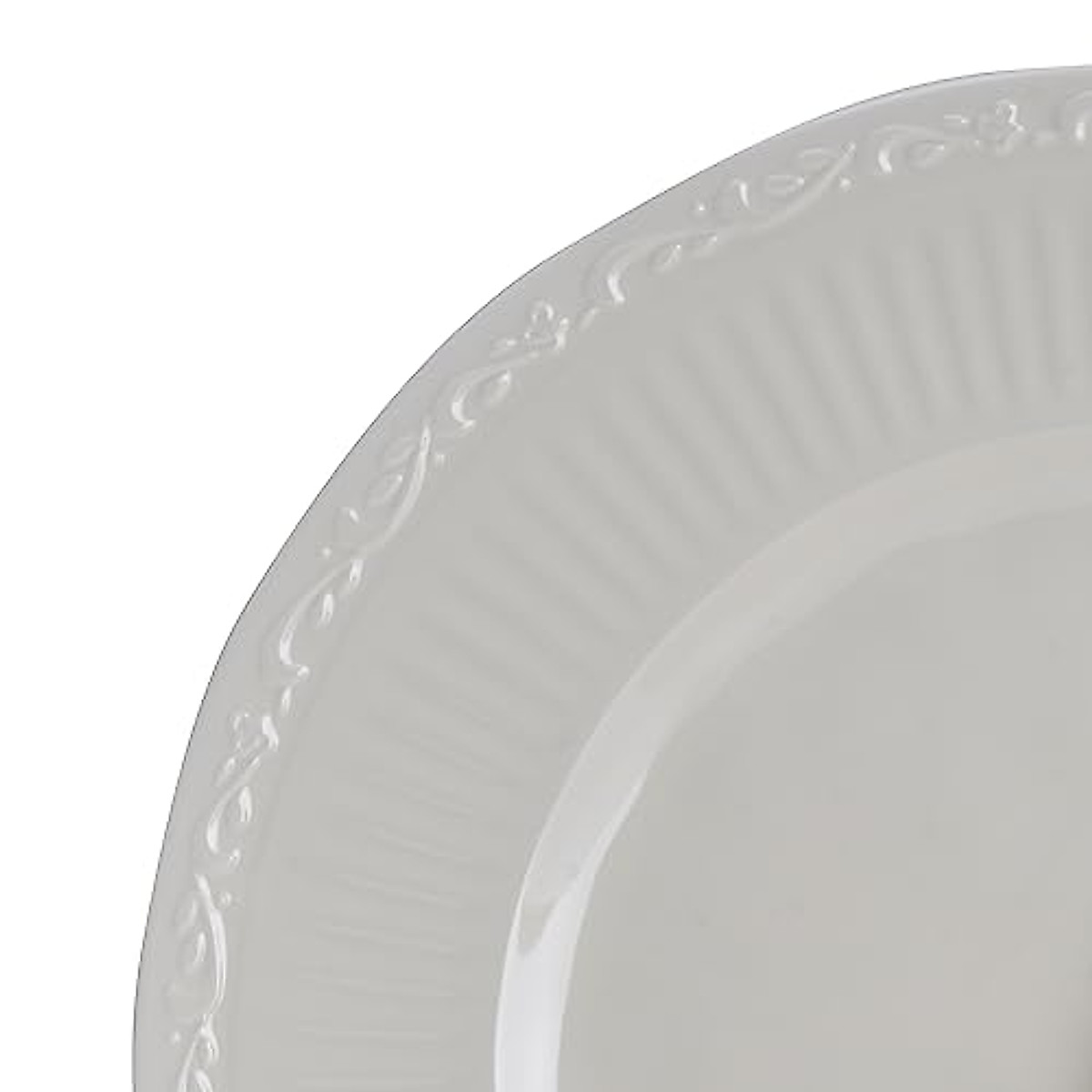 Mikasa Italian Countryside Melamine Outdoor Dinnerware Set, Service for 4, Cream, 12 Piece