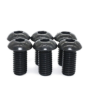 FullerKreg M5-0.8 x 16mm ISO 7380 Hex Drive Class 10.9 Black Oxide Finish Alloy Steel Button Socket Cap Screw (Pkg of 50)