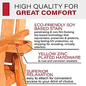 Amish Casual Heavy Duty Cupholders (Cedar Stain)