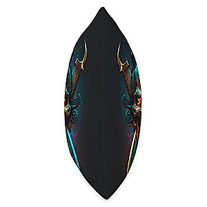 Fantasy Warrior Skullz ThunderStrike Throw Pillow, 16x16, Multicolor