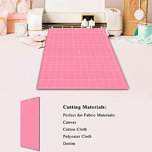 EVISWIY 4PCS 12x24 Mats for Cricut Maker 3/Maker Explore Air 2/Air/One with 5 PCS Blades StandardGrip/LightGrip/StrongGrip/FrabricGrip Multiple Green Blue Purple Pink Cricket Cutting Mats for Cricut