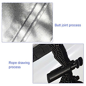 SaferCCTV Snow Blower Cover, Fabric Waterproof Snow Thrower Cover Dust Snow Proof Thower, Outdoor Protection Universal for Electric 2 Stage Snow 47" x 32" x 40", Black